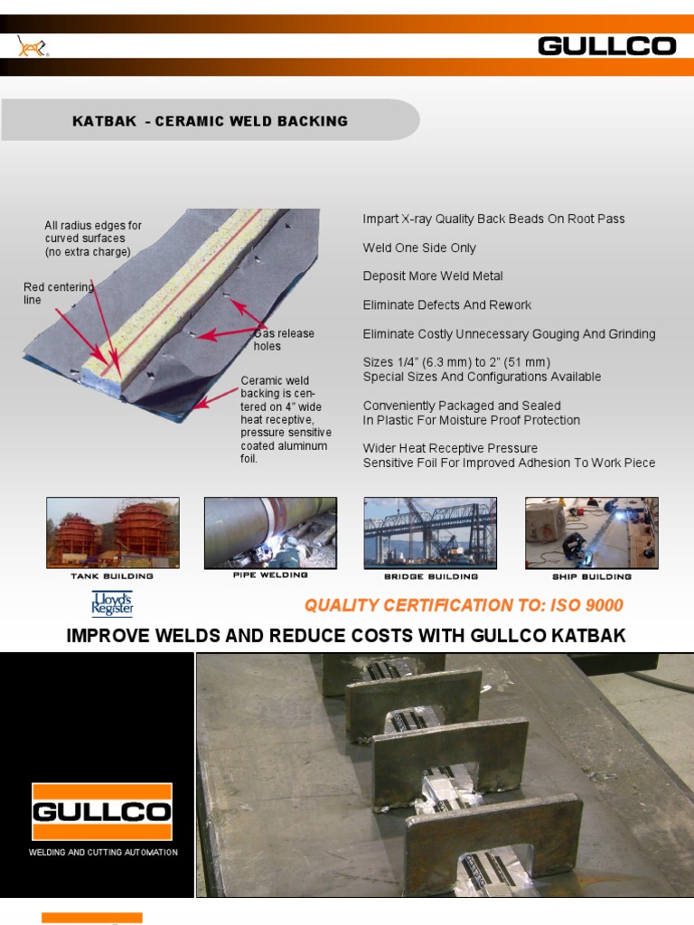 Katbak - Ceramic Weld Backing: Improve Welds and Reduce Costs With ...