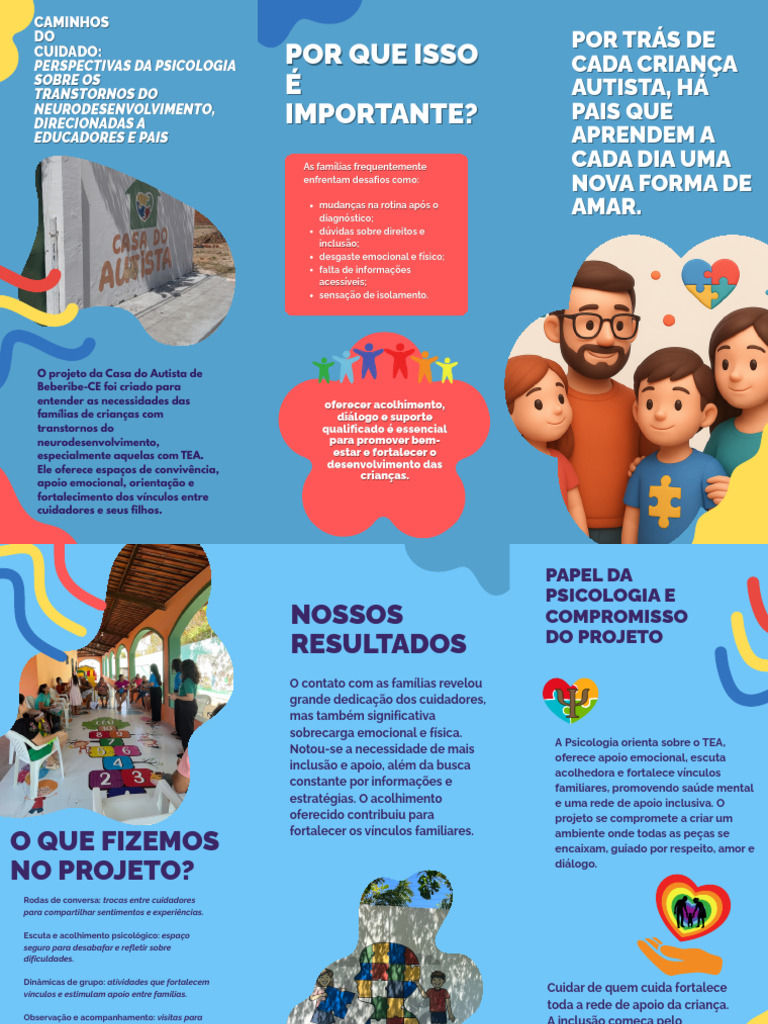 Blue and Red Playful Autism Brochure PDF | PDF | Autismo | Psicologia