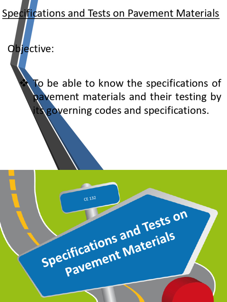 Pavement Material Specifications & Tests | PDF | Road Surface ...