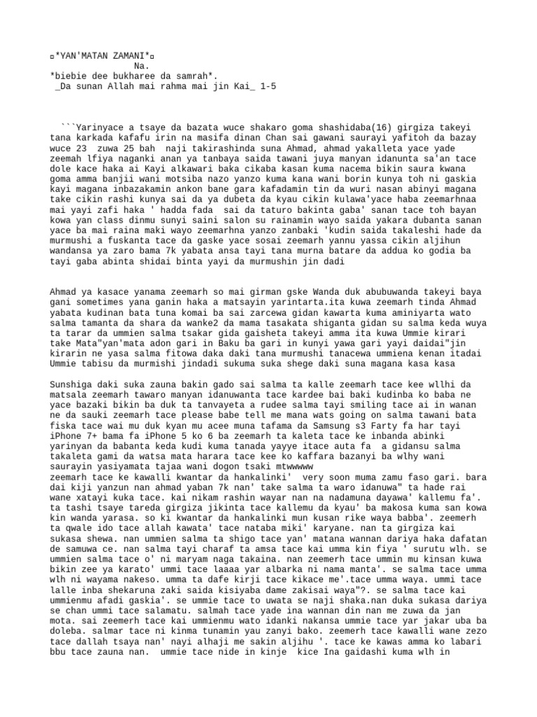 Yan' Matan Zamani Complete | PDF