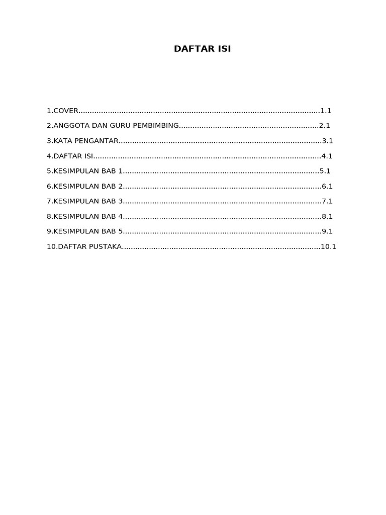 Struktur Dokumen dan Kesimpulan | PDF