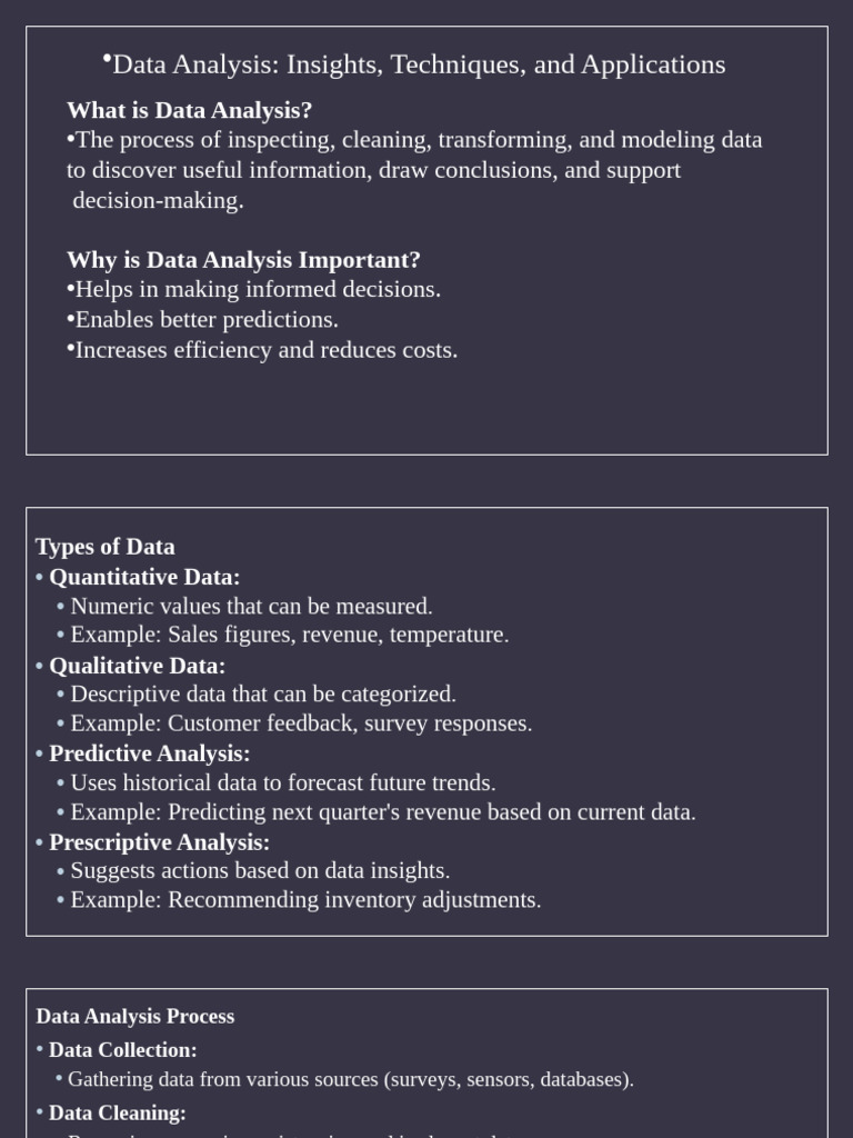 Data Analysis: Techniques and Applications | PDF | Data Analysis | Data