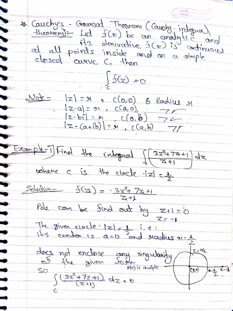 Unit 4, Cauchy Theorem & Formula | PDF