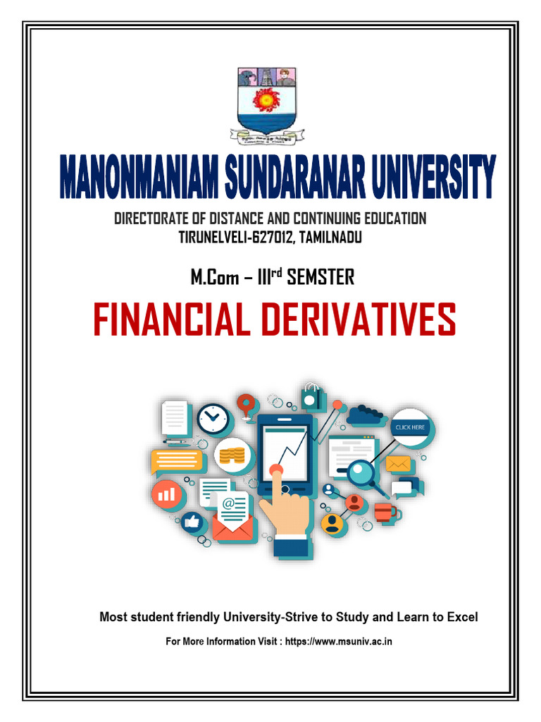Unit 05 Financial Derivatives | PDF | Derivative (Finance) | Option ...