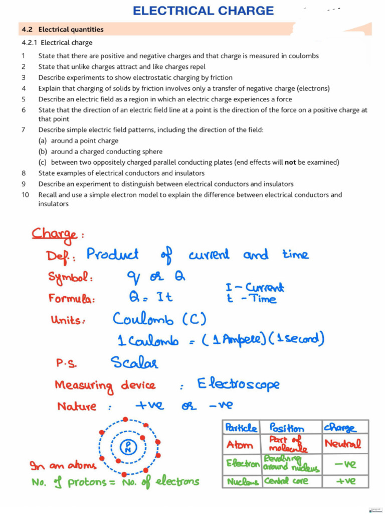 4.2.1 Electrical Charge | PDF