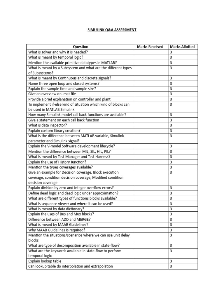 Q&A Assessment Questions | PDF | Control Flow | Matlab
