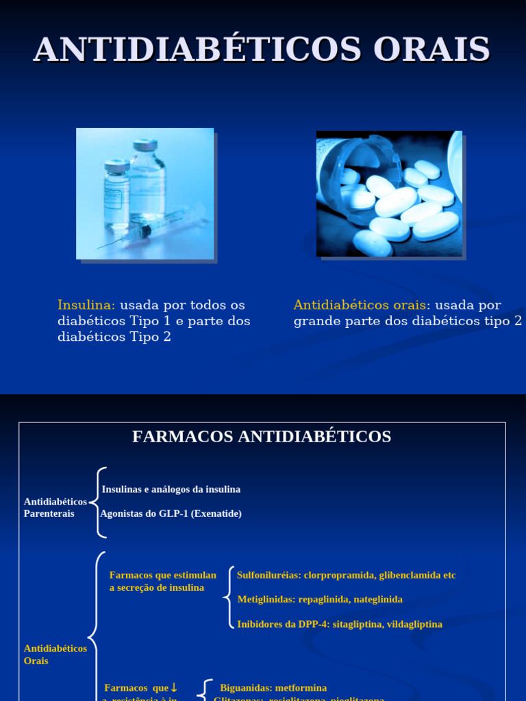Antidiabéticos Orais: Tipos e Usos | PDF | Diabetes | Especialidades ...