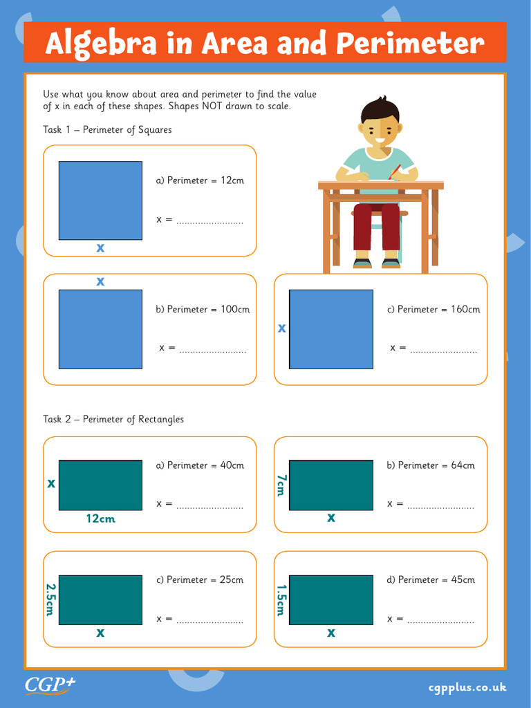 Algebra: Area & Perimeter Problems | PDF | Area | Length