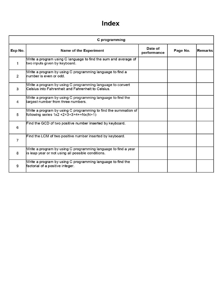 C Index | PDF