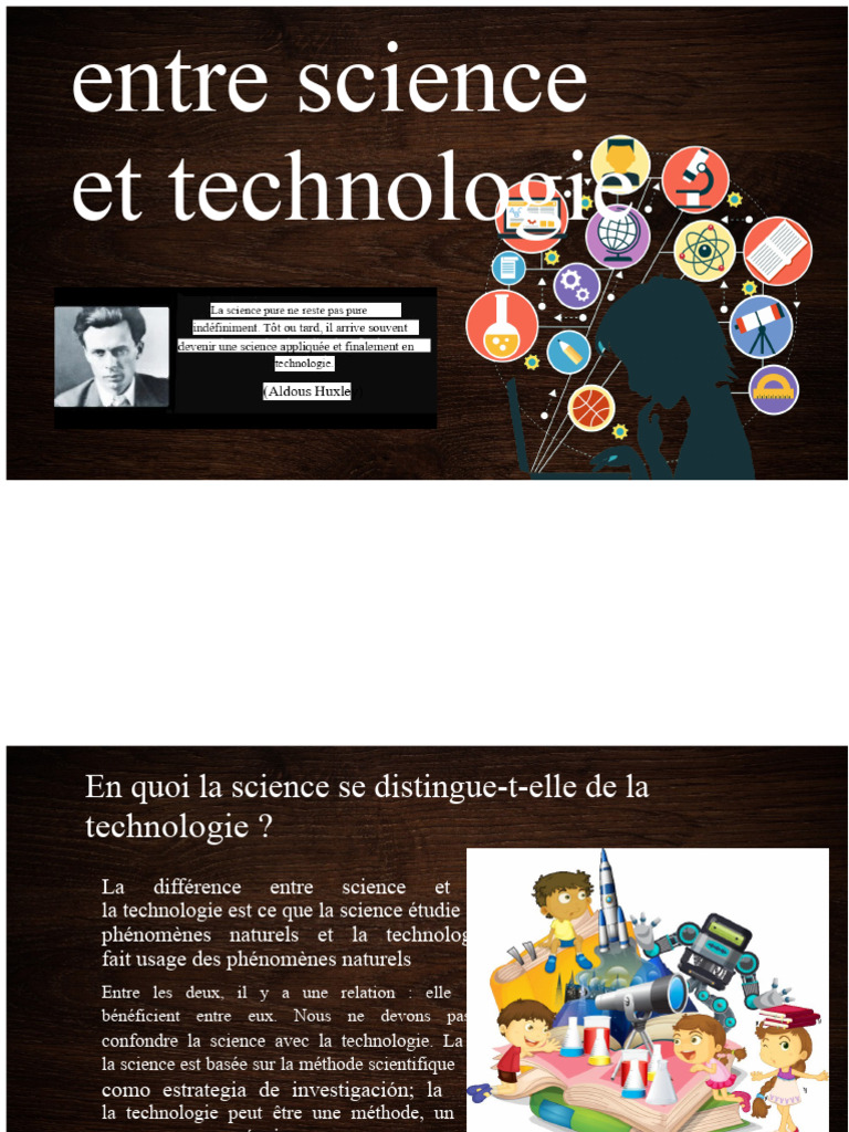 Différences entre science et technologie | PDF | Science | Méthode ...
