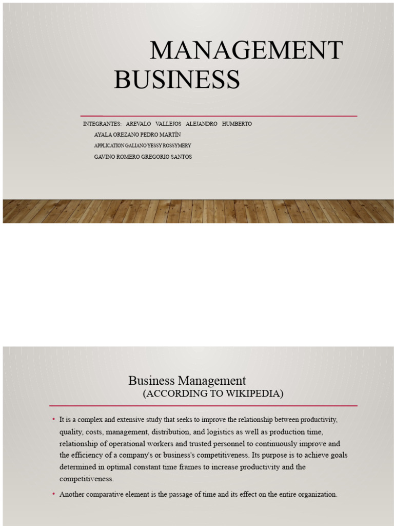 Business Management Various Concepts | PDF