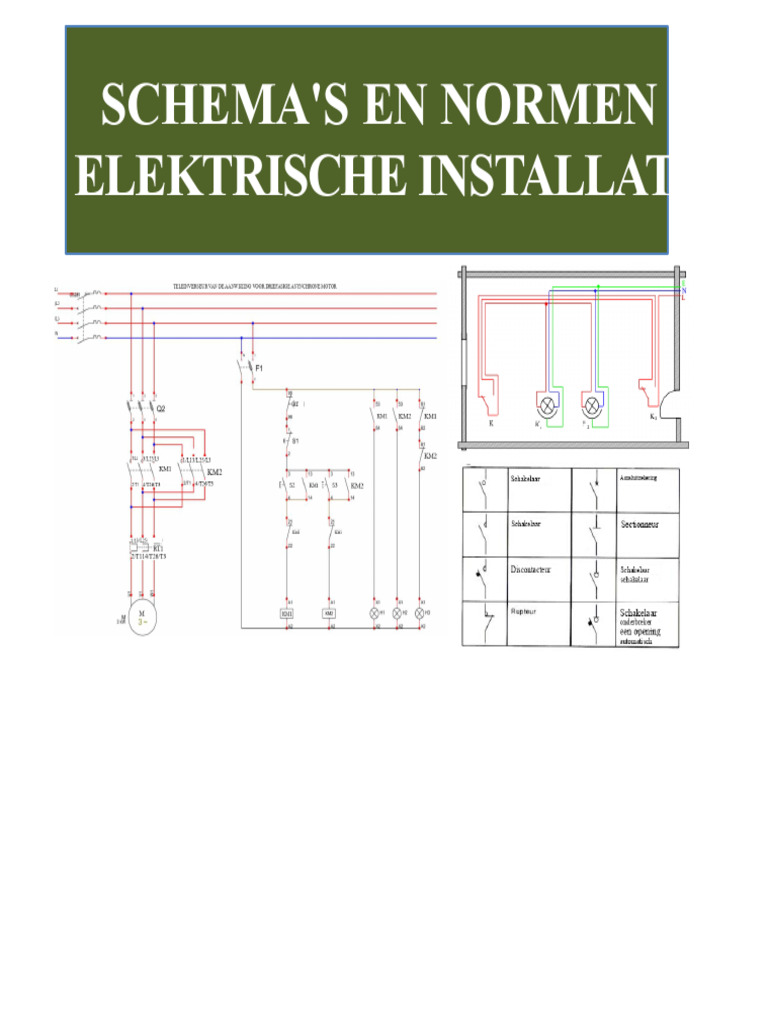 Cursus2 - SCHEMA'S EN NORMEN VAN ELEKTRISCHE INSTALLATIES | PDF