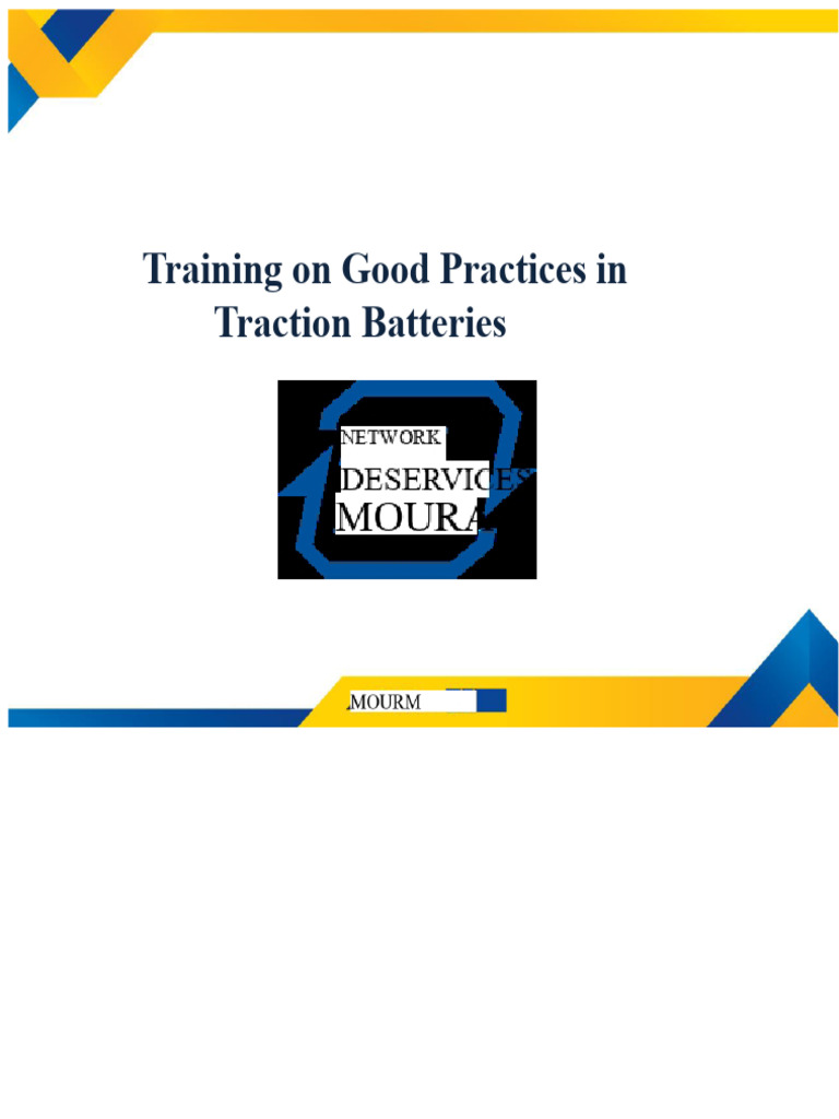Training in Traction Batteries | PDF | Voltage | Density