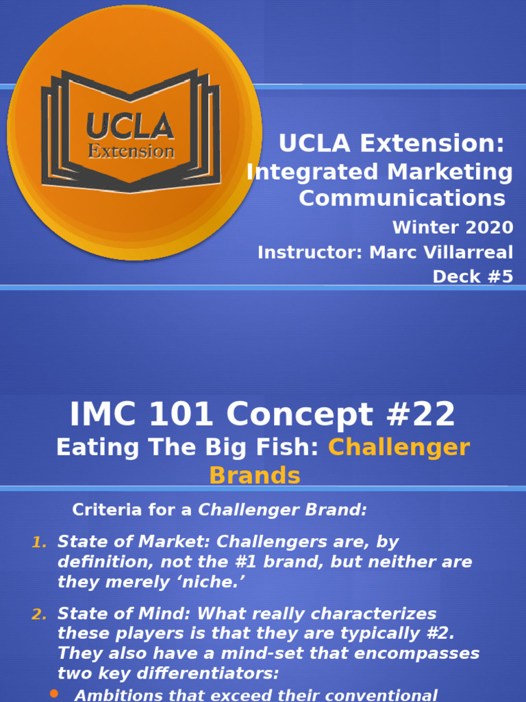 Ucla Imc Win'20 #5 | PDF | Barack Obama | Brand