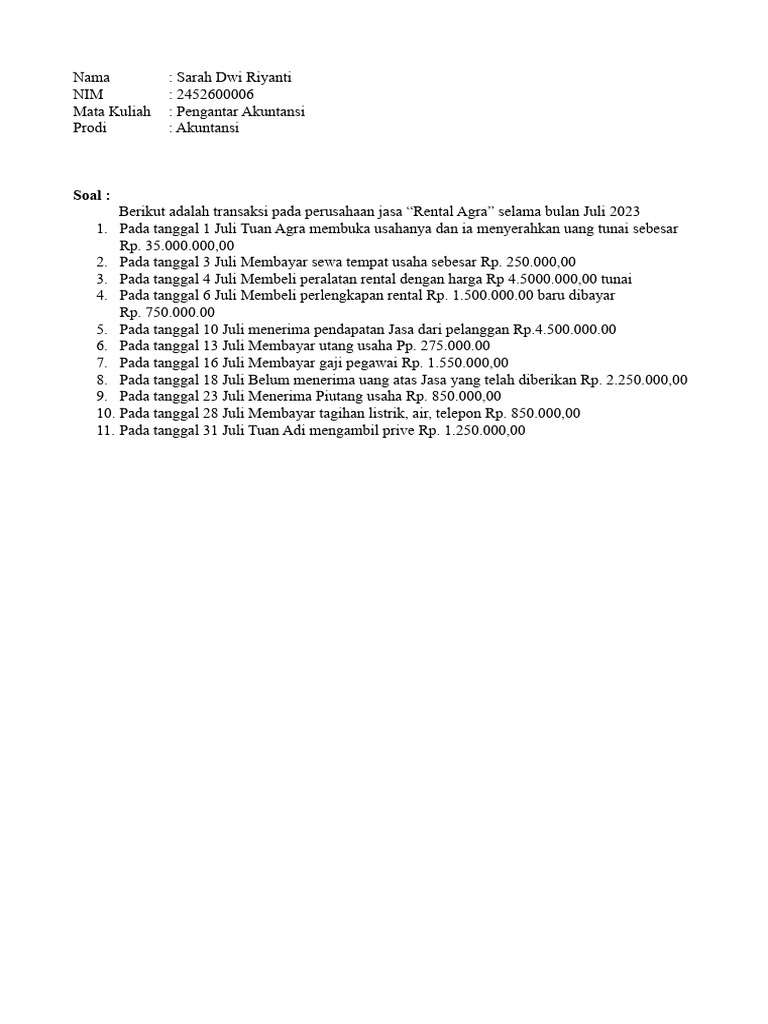 Sarah Dwi Riyanti (2452600006)_JU, BB, Neraca (1) | PDF