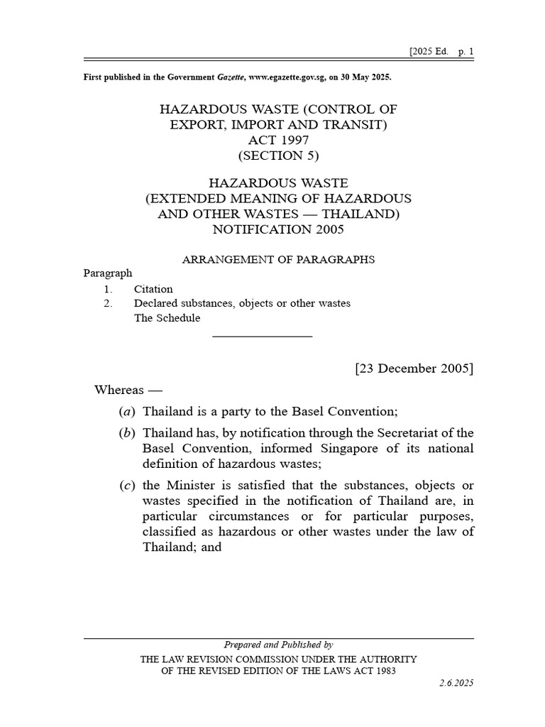 Hazardous Waste (Extended Meaning of Hazardous and | PDF