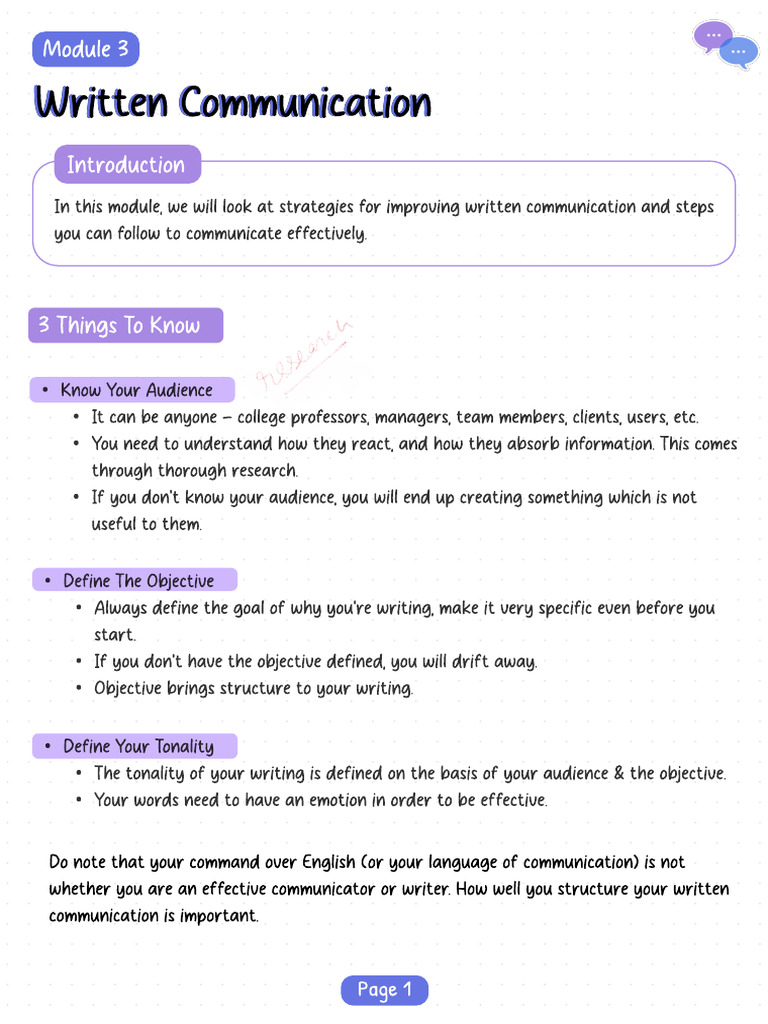 Mastering Written Communication Skills | PDF