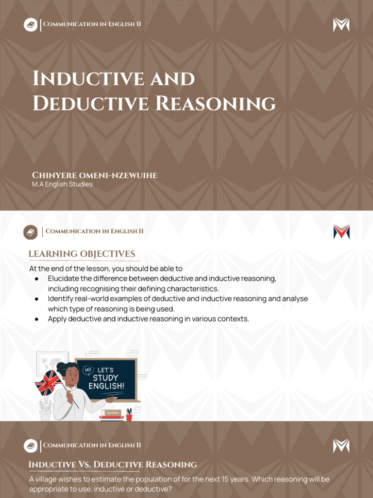 Inductive vs. Deductive Reasoning Guide | PDF | Deductive Reasoning ...