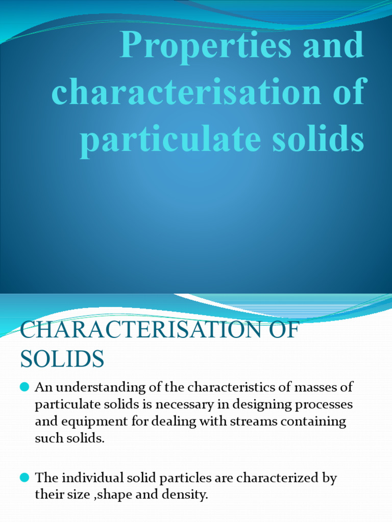 Properties and Characteristics of Solids | PDF | Solid | Density
