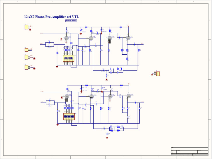 12AX7 Phono Pre-Amplifier Design | PDF