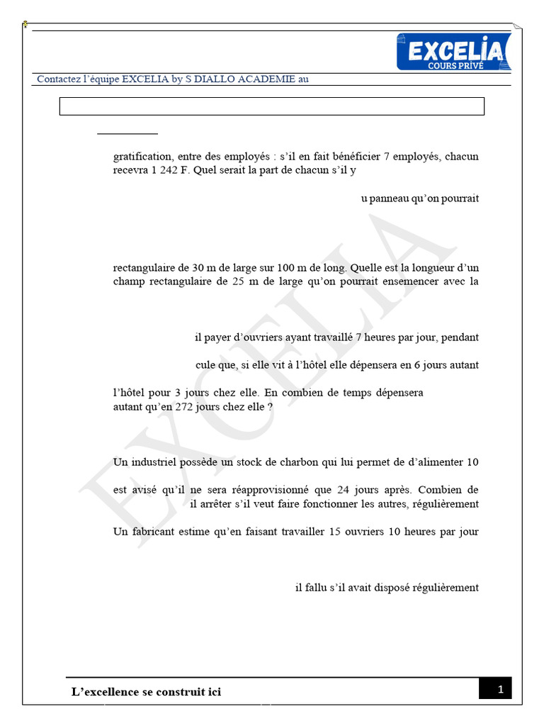 Cours de Mathématiques Générales 2025-2026 | PDF