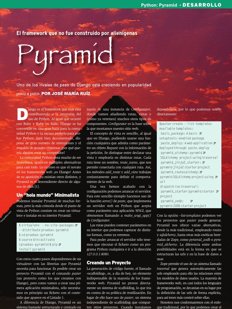 Pyramid | PDF | Servidor web | Internet y web