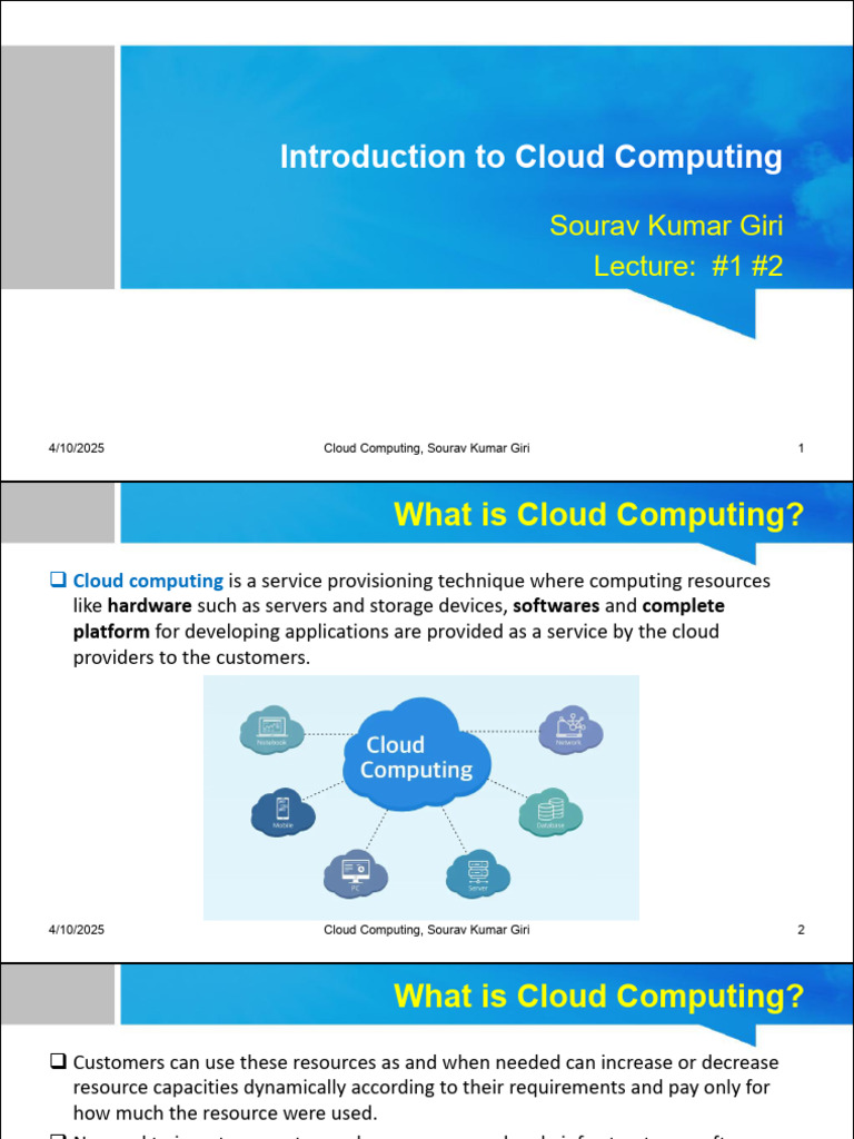 Cloud Computing | PDF | Cloud Computing | Software As A Service