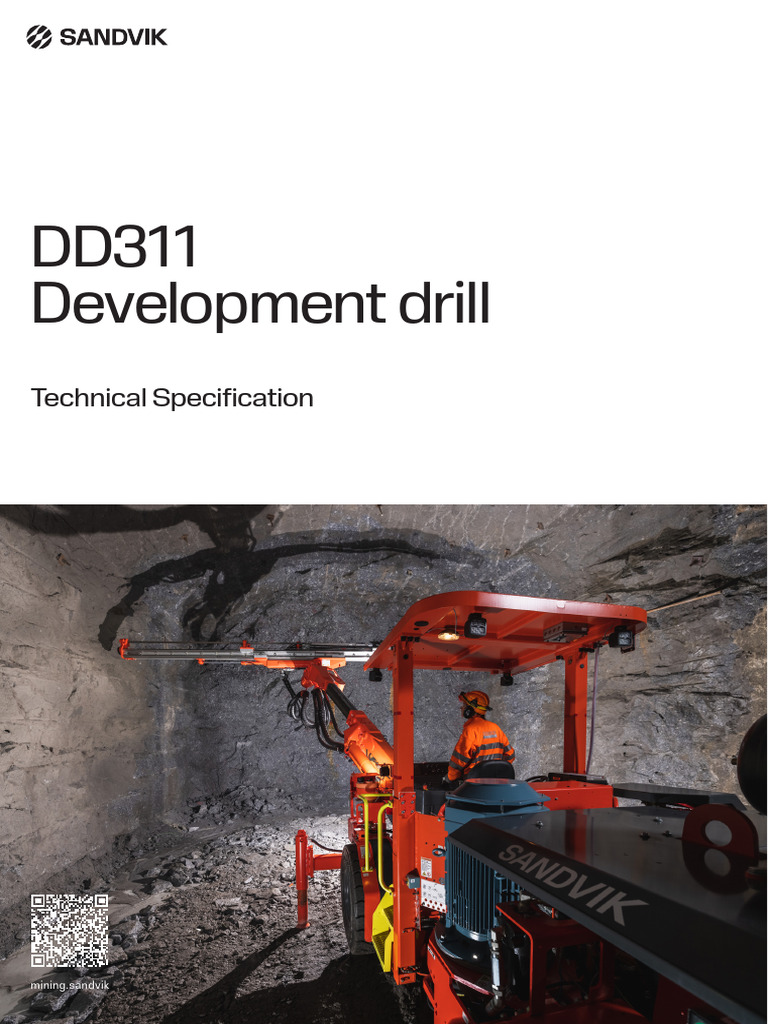 Sandvik DD311 Drill Technical Specs | PDF | Drill | Drilling