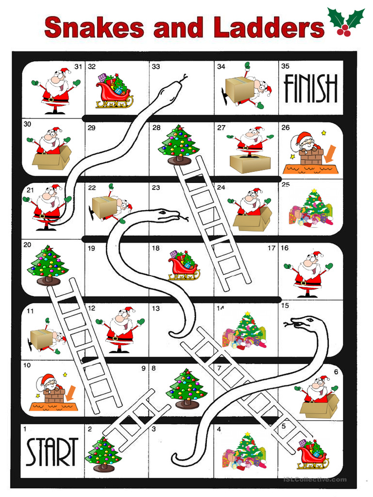 Christmas - Snakes and Ladders | PDF