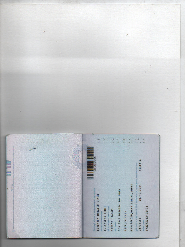Us Passport Back | PDF