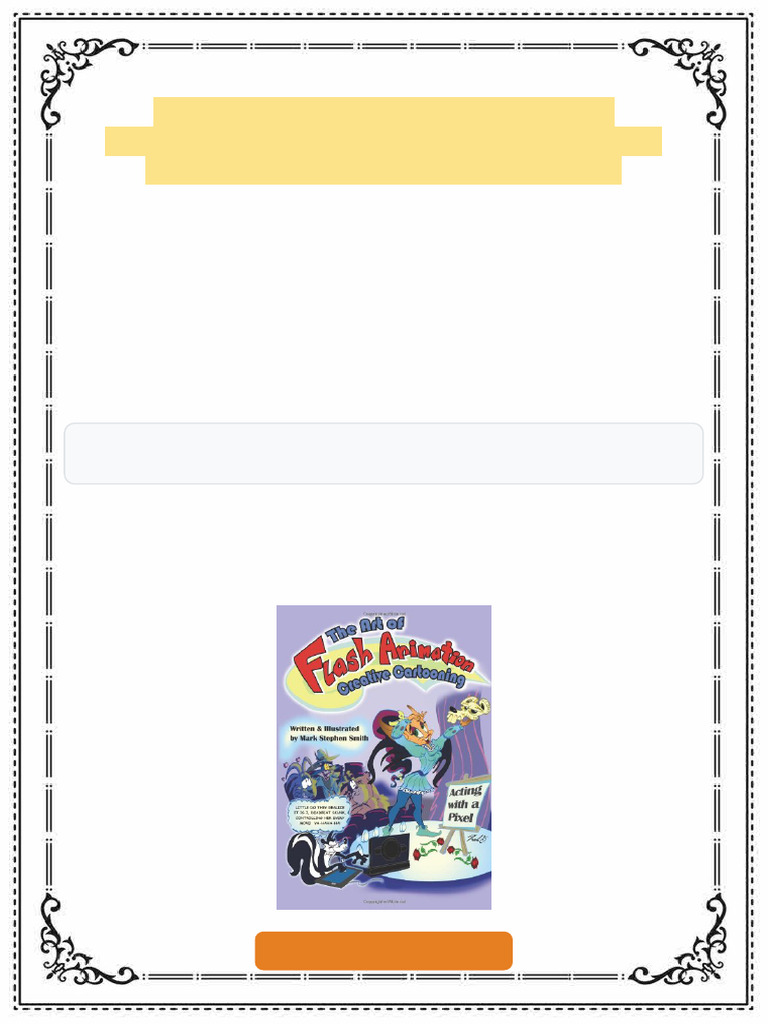 The Art of Flash Animation Creative Cartooning 1st Edition Mark Stephen ...
