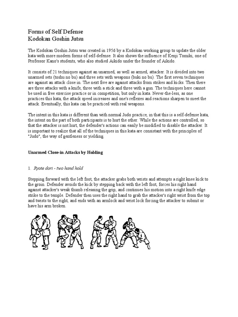 Forms of Self Defense | PDF | Combat | Individual Sports