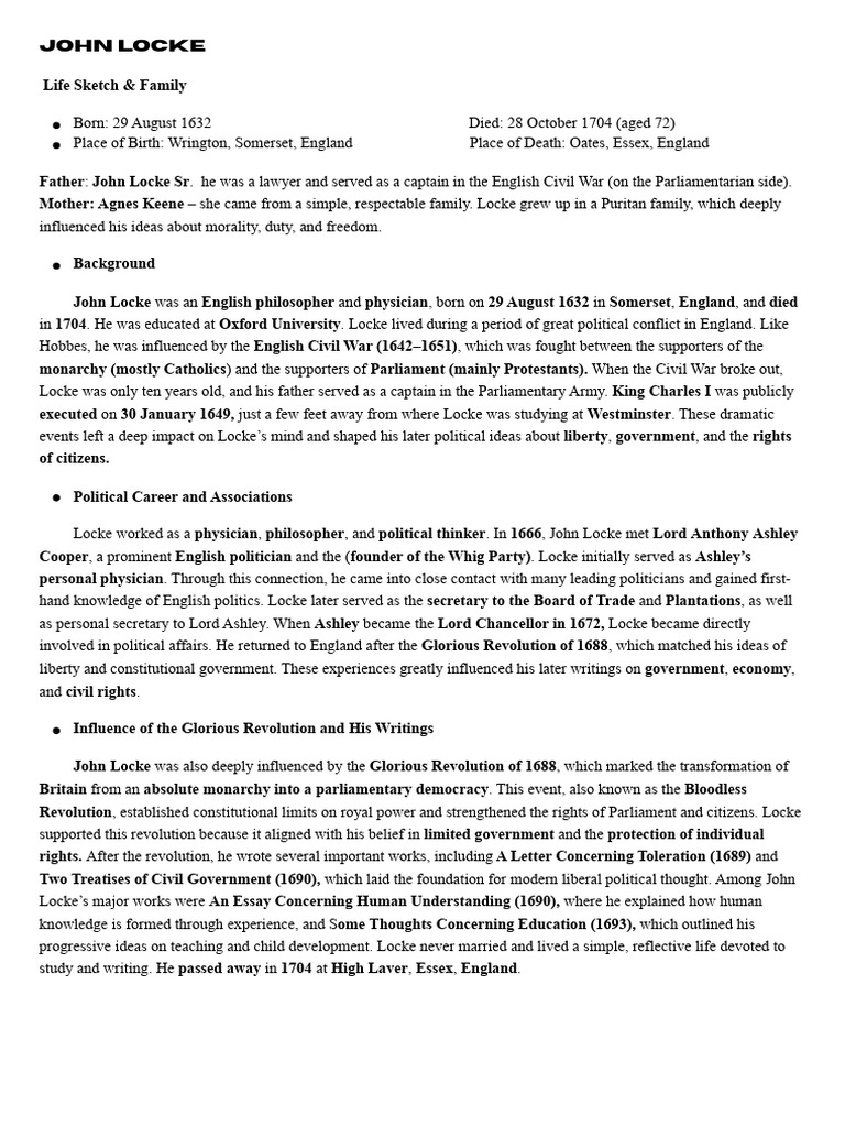 John locke_20251211_162003_0000 | PDF | Liberalism | John Locke