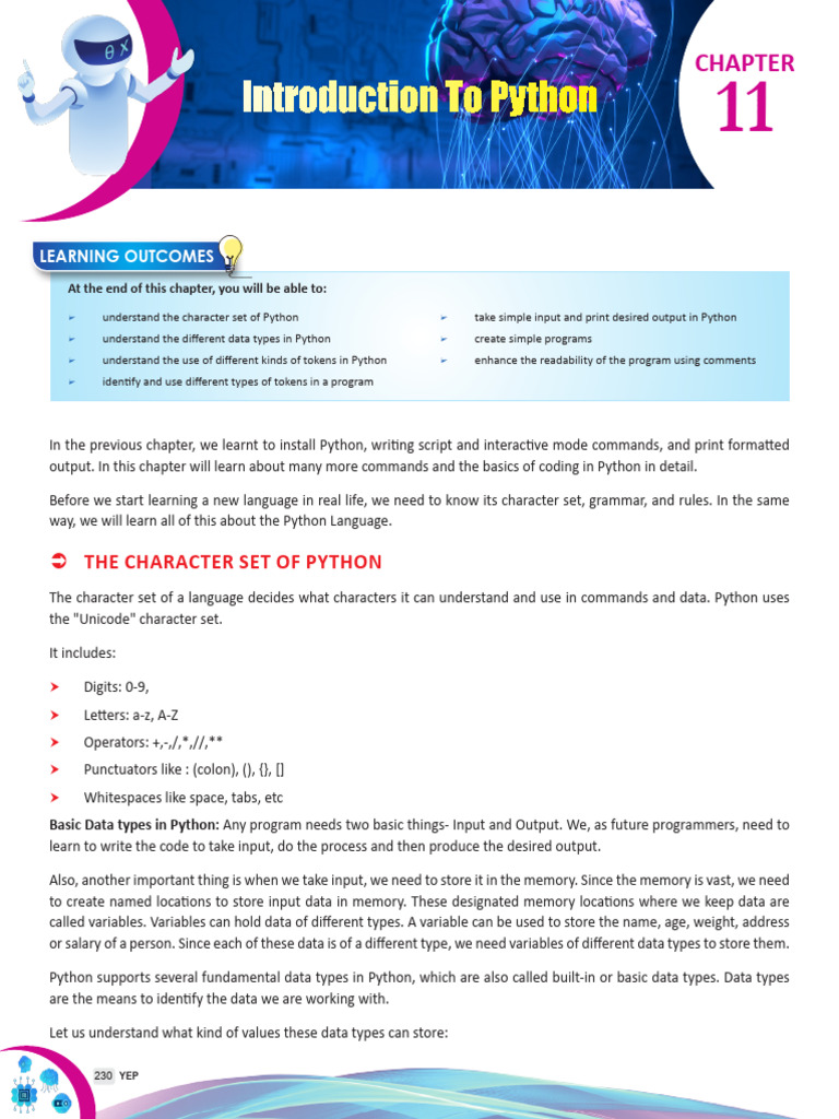 AI-9 Introduction to Python | PDF | Control Flow | Data Type