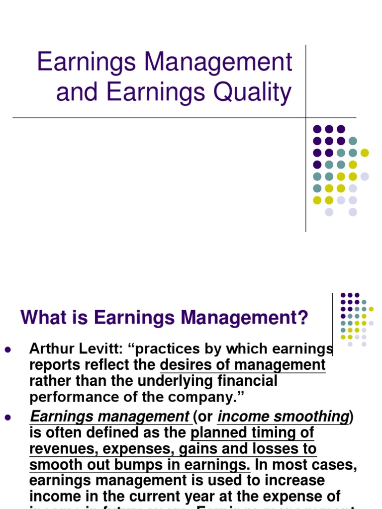 Lucent's Earnings Management Tactics | PDF | Mergers And Acquisitions ...