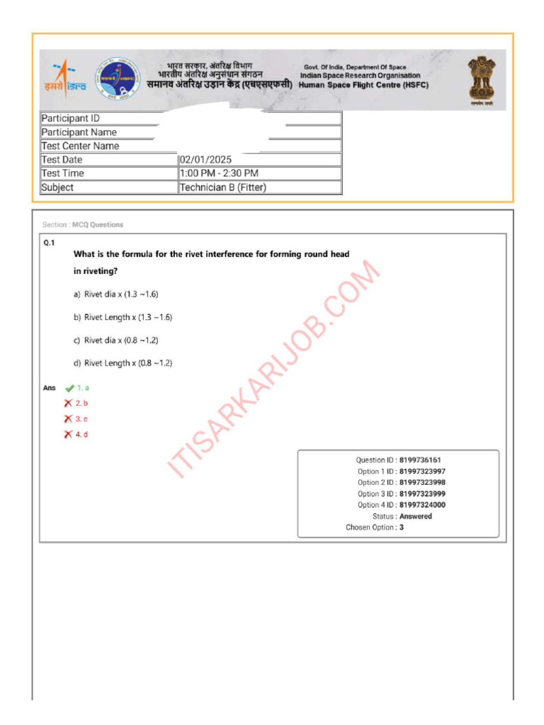 HSFC 2025 Fitter | PDF