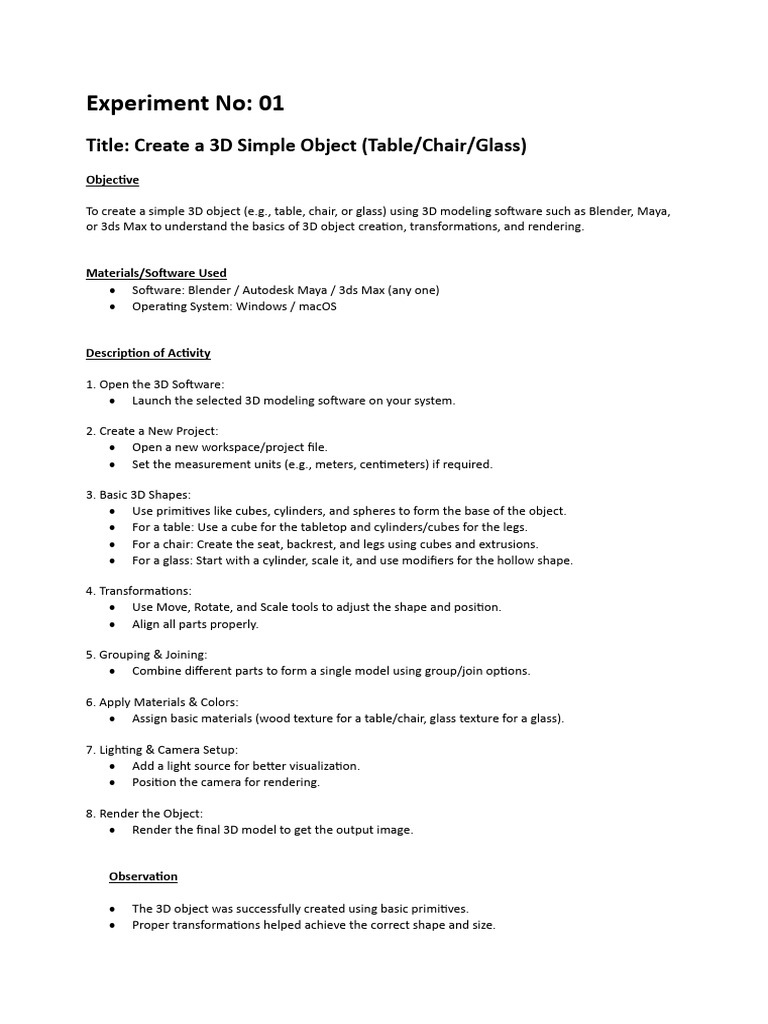 3D Practical 3rd Vis Com | PDF | 3 D Computer Graphics | Texture Mapping