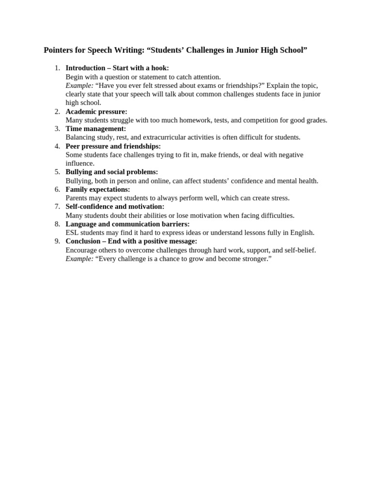 1760920917_748565_Pointers_for_Speech_Writing (1) | PDF