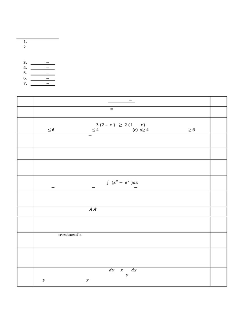 Sample Paper 3 Applied Maths 12 | PDF | Interest