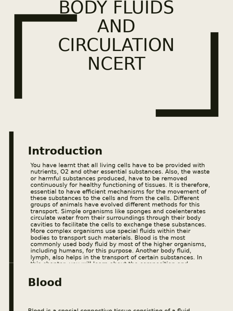 Body Fluids and Circulation Overview | PDF | Heart Valve | Ventricle ...