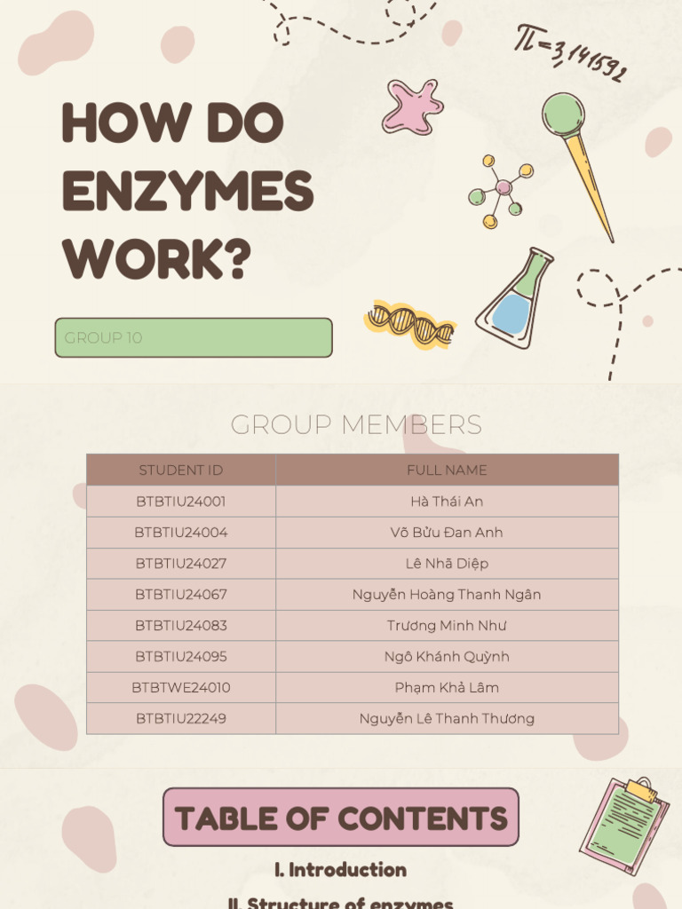 Group 10 - How Do Enzymes Work | PDF | Enzyme | Active Site
