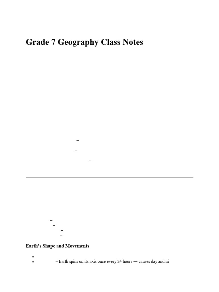 Grade 7 Geography Class Overview | PDF | Rock (Geology) | Atmosphere Of ...