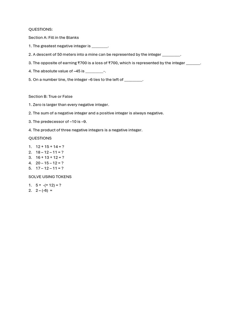Maths Questions | PDF