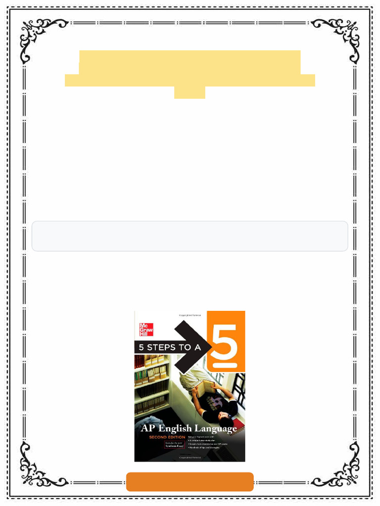 5 Steps to a 5 AP English Language Second Edition 5 Steps to a 5 on the ...