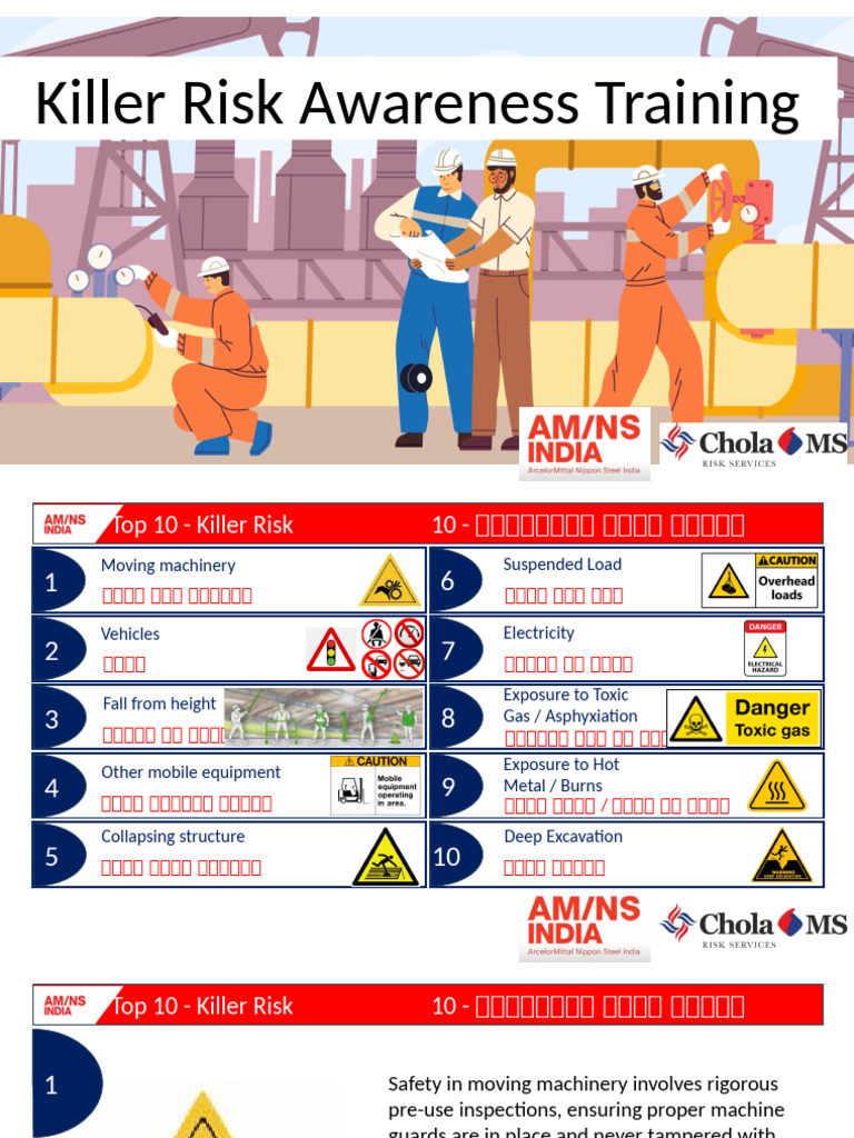 Top 10 Killer Risks in Workplace Safety | PDF | Personal Protective ...