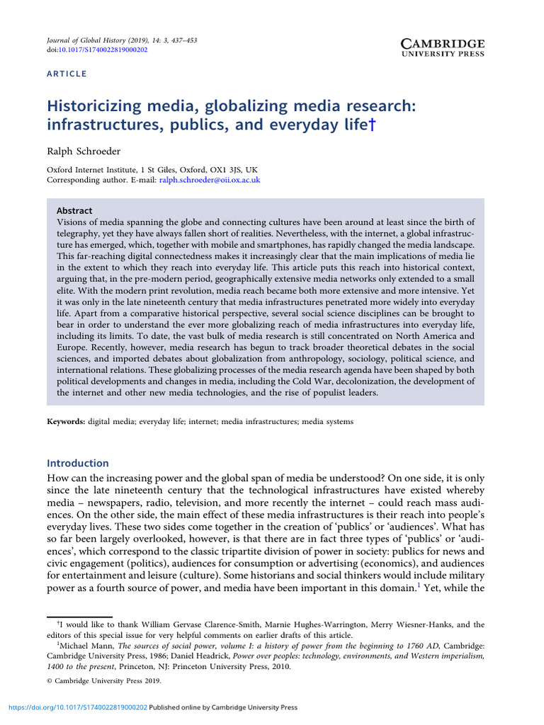 Global Media Research and Everyday Life | PDF | Sociology | Populism