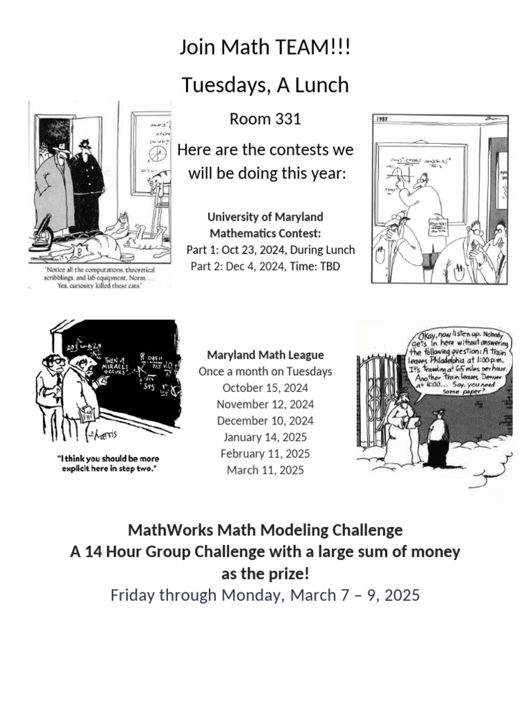 Math Club Poster | PDF