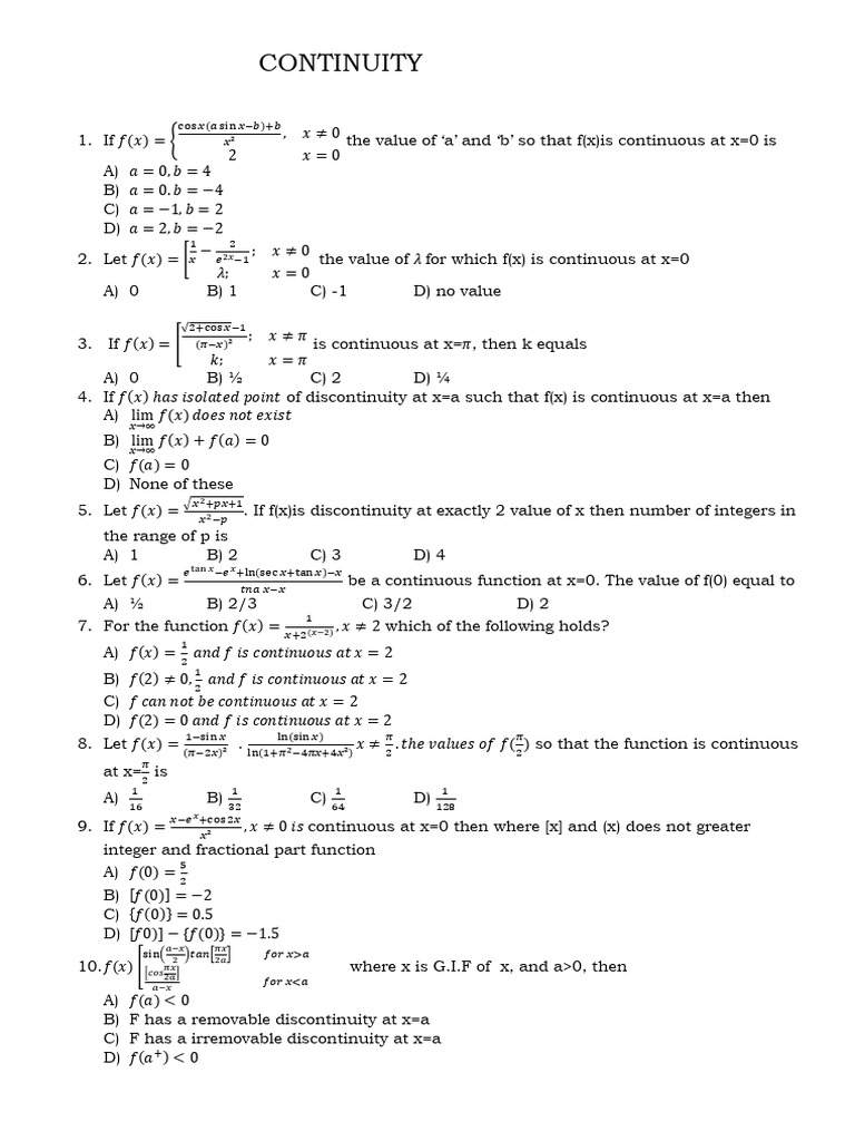 CONTINUITY 3 | PDF | Elementary Mathematics | Discrete Mathematics