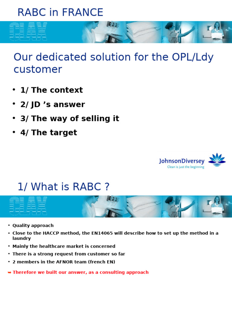 RABC : Solutions de Blanchisserie en France | PDF | Santé publique ...