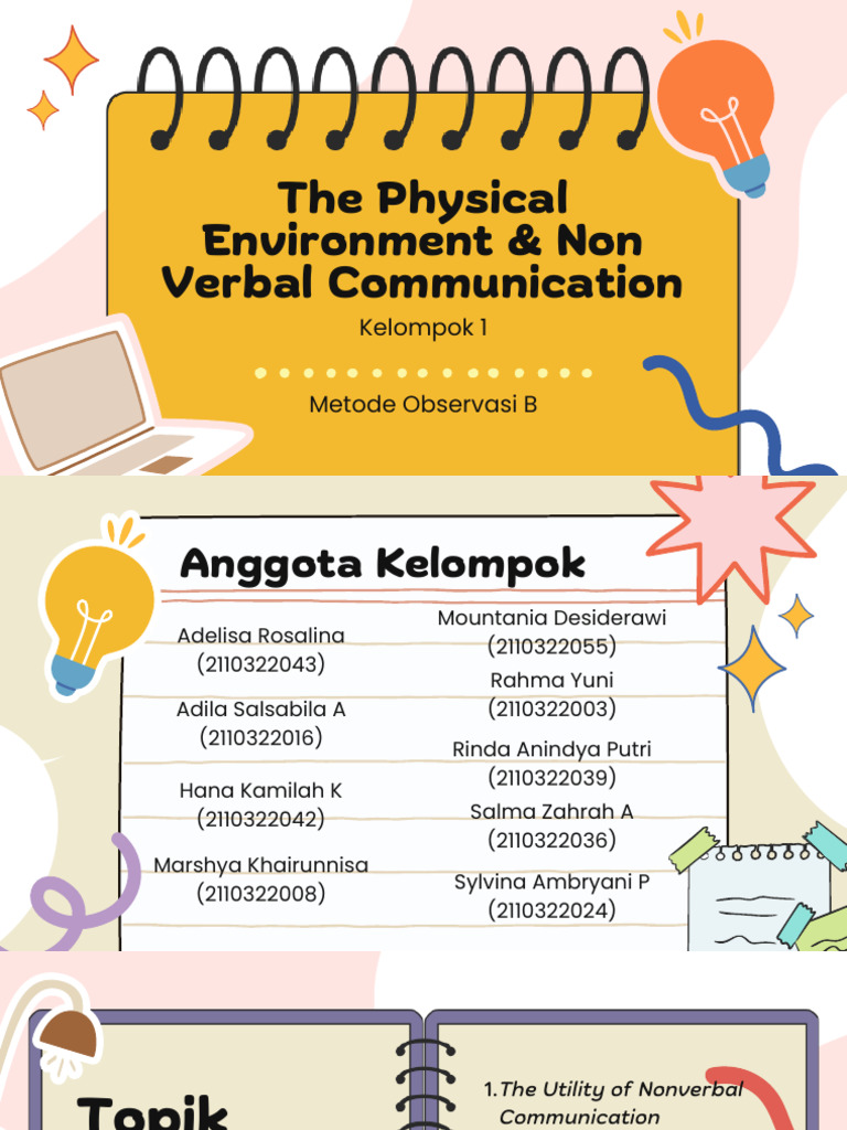 Nonverbal Communication in Physical Settings | PDF